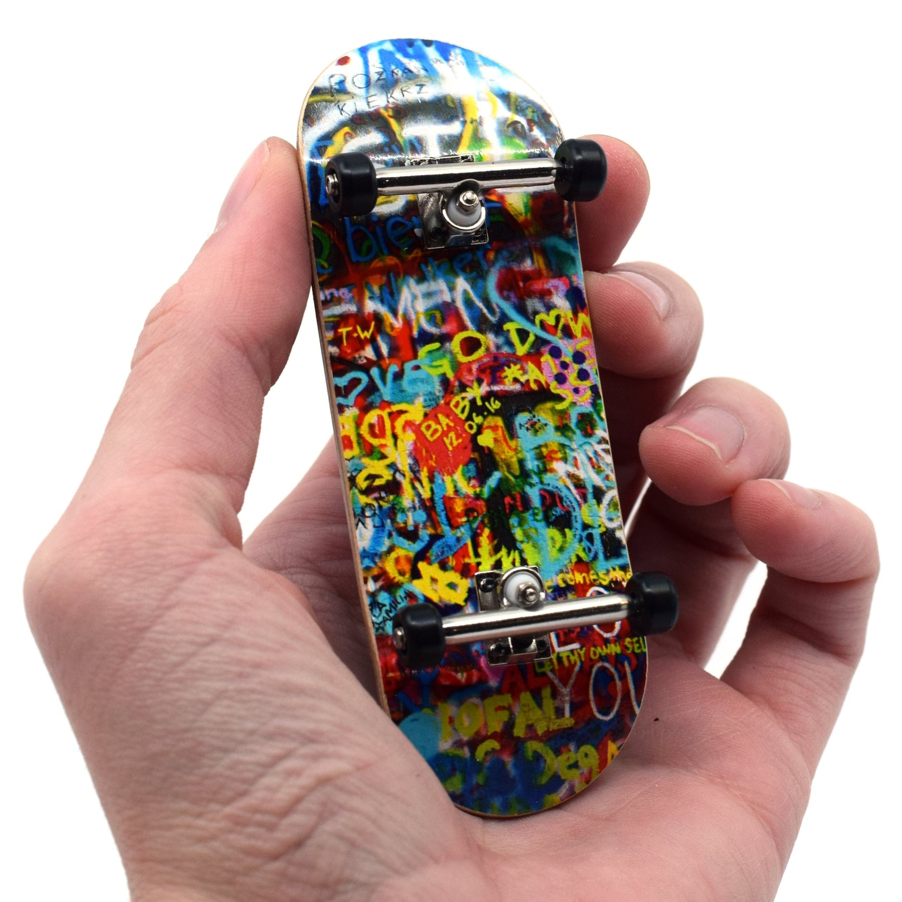 34mm Prolific Gen2 Fingerboard Complete - "Graffiti Wall" Graphic - Ge ...