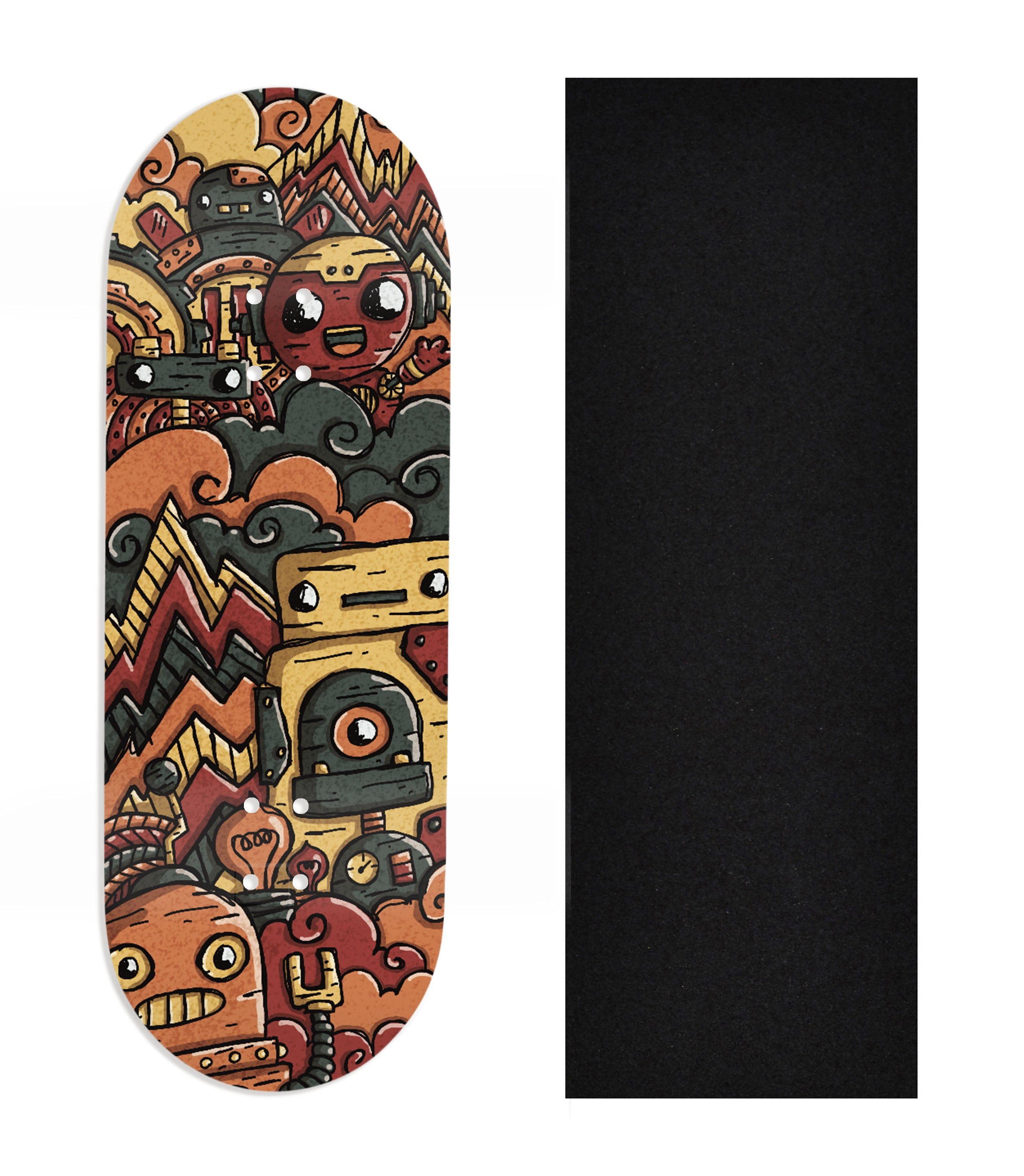 Heat Transfer Graphic Wooden Fingerboard Deck, Design Contest 2024 Win ...