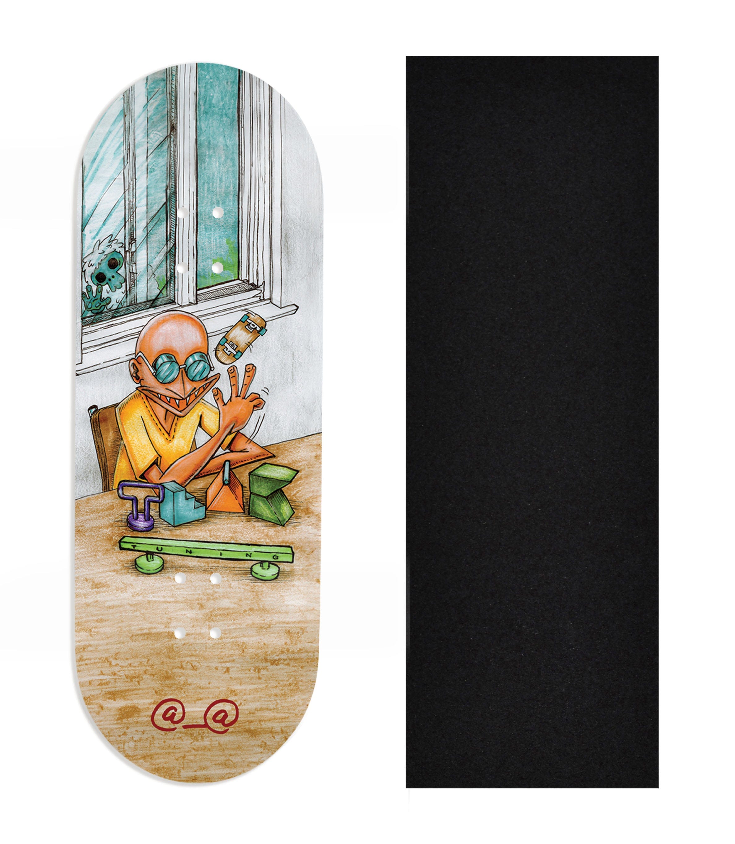Heat Transfer Graphic Wooden Fingerboard Deck, Design Contest 2024 Win ...
