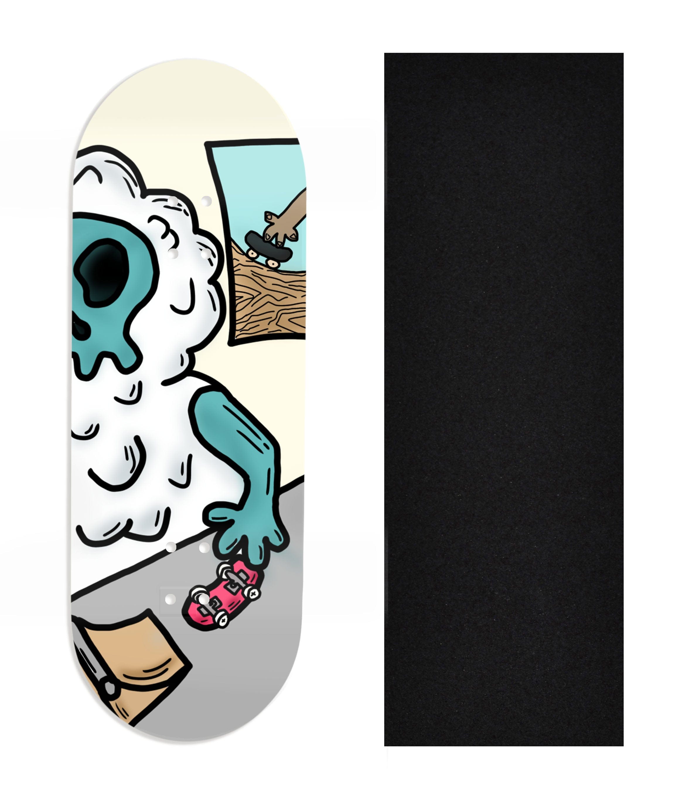 Heat Transfer Graphic Wooden Fingerboard Deck, Design Contest 2024 Win ...