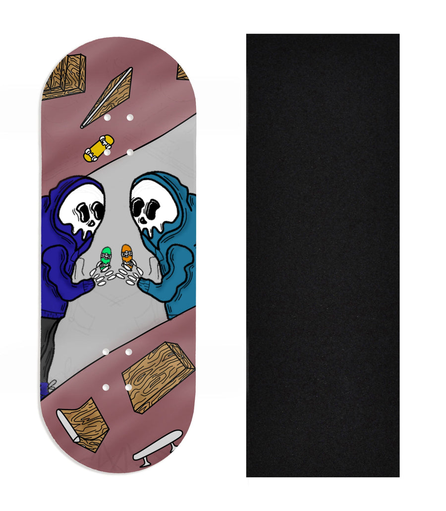 Heat Transfer Graphic Wooden Fingerboard Deck, Design Contest 2024 Win ...