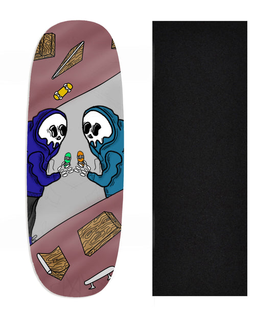 Heat Transfer Graphic Wooden Fingerboard Deck, Design Contest 2024 Win ...