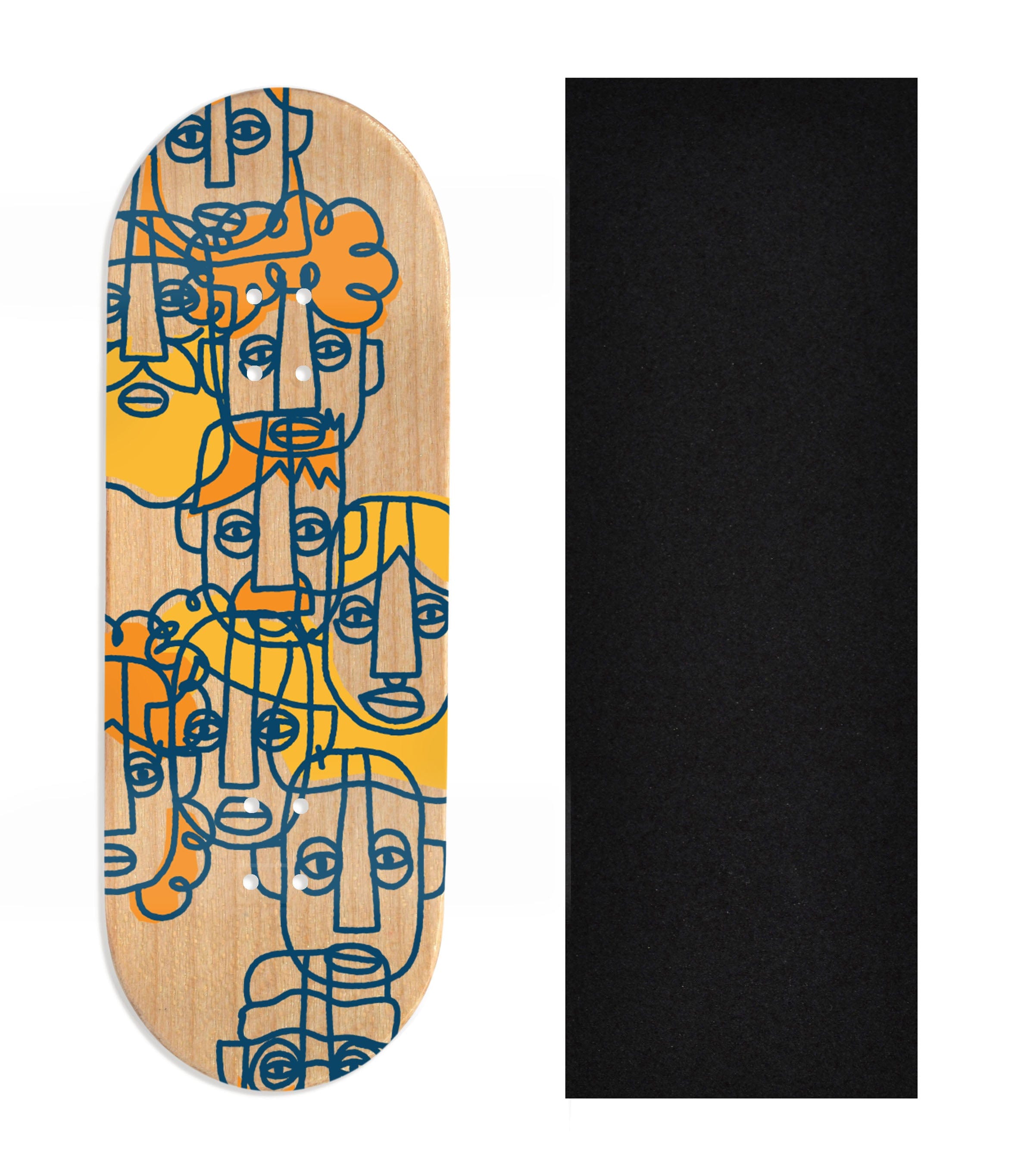 Heat Transfer Graphic Wooden Fingerboard Deck, Design Contest 2024 Win ...