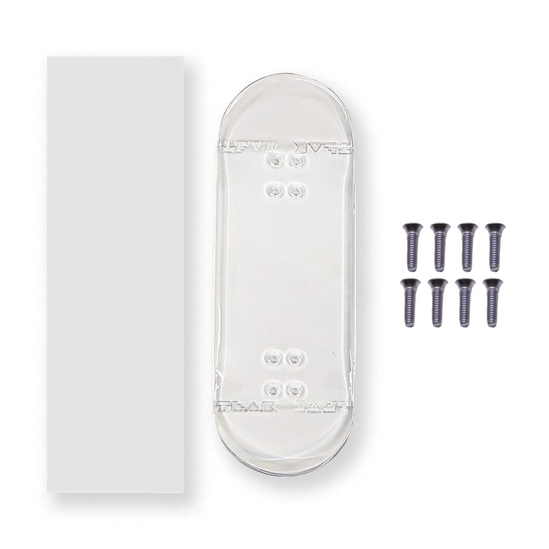 Polymer Composite Transparent Fingerboard Deck, "Sea Glass" - 35mm Wid ...