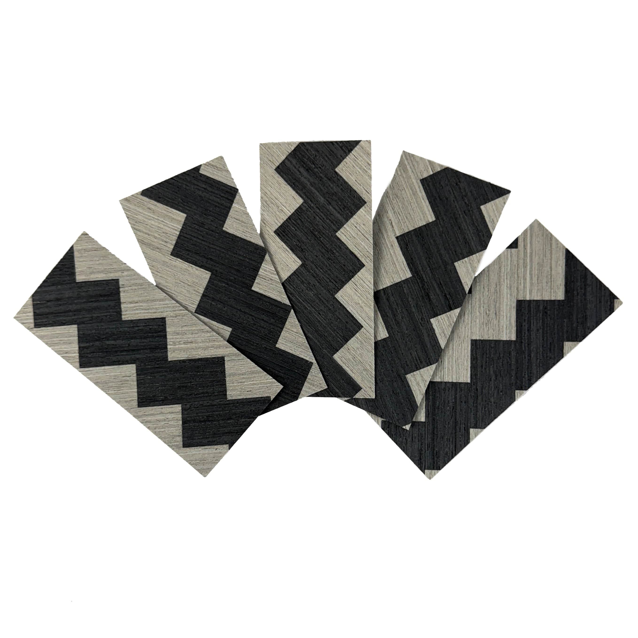 Zig Zag Split Ply Veneer - 5 Oversized Sheets of Unique Veneer for Mak ...
