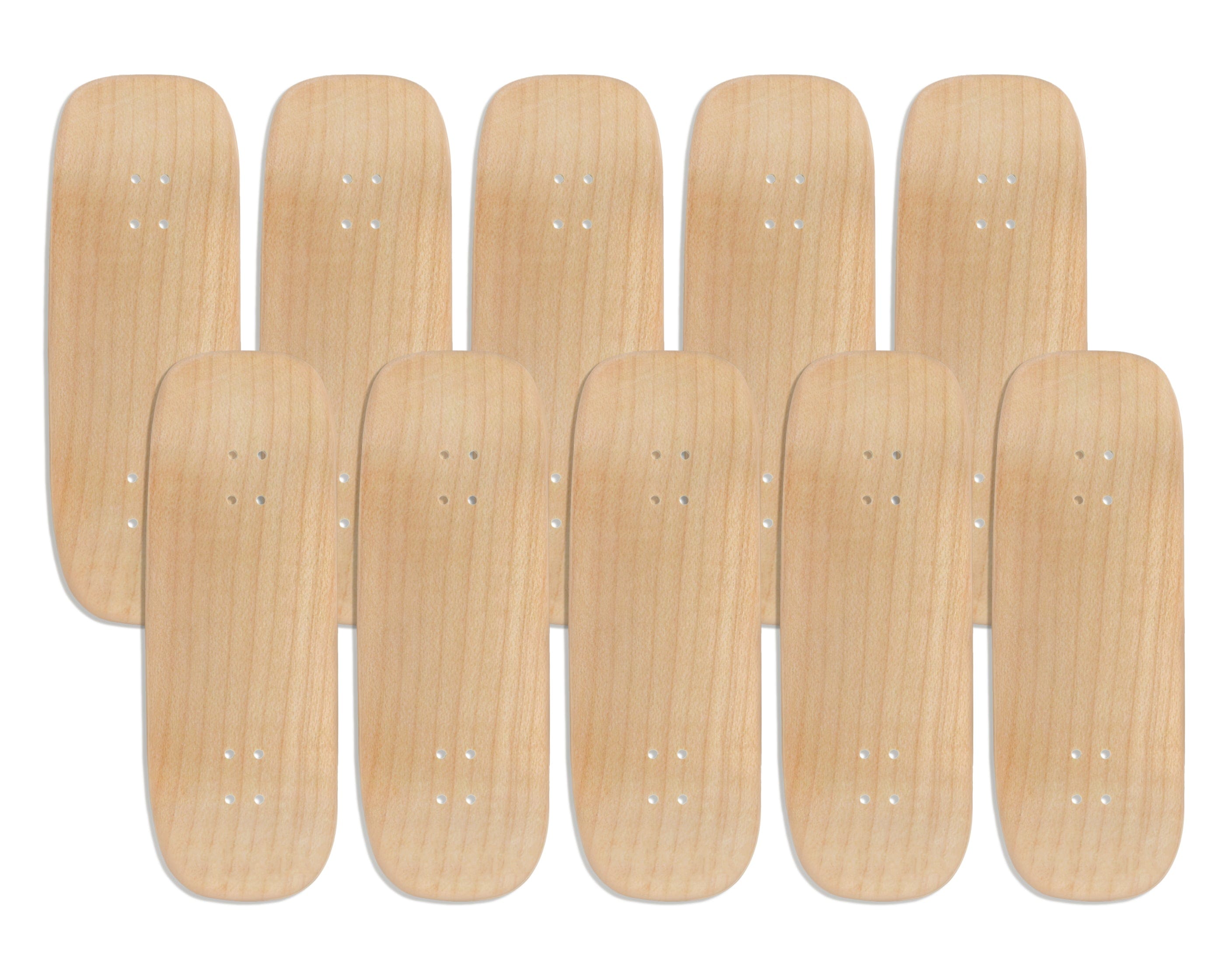 10pk Maker Series Maple Wooden Boxy Fingerboard Decks, "Unbranded" - 3 ...