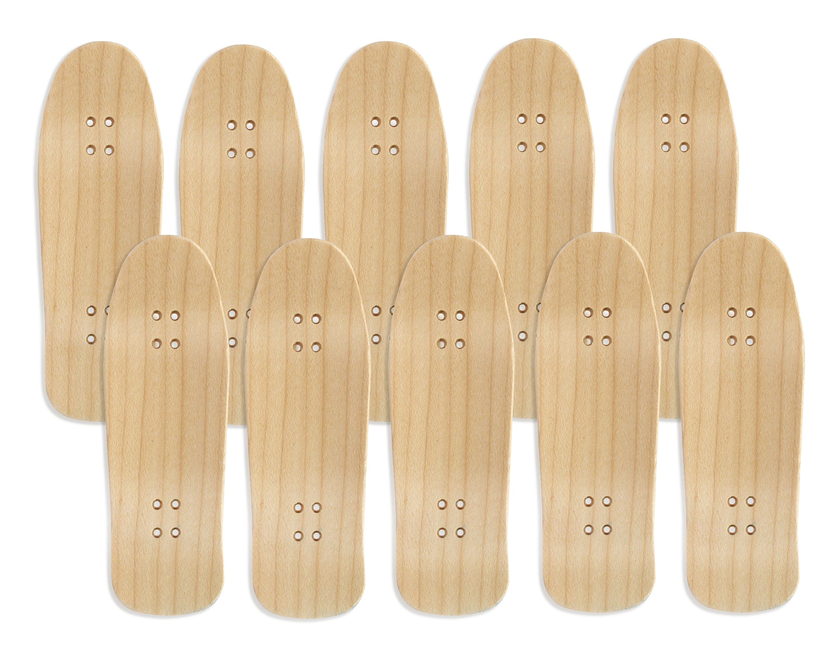 10pk Maker Series Maple Wooden Carlsbad Cruiser Fingerboard Deck, "Unb ...