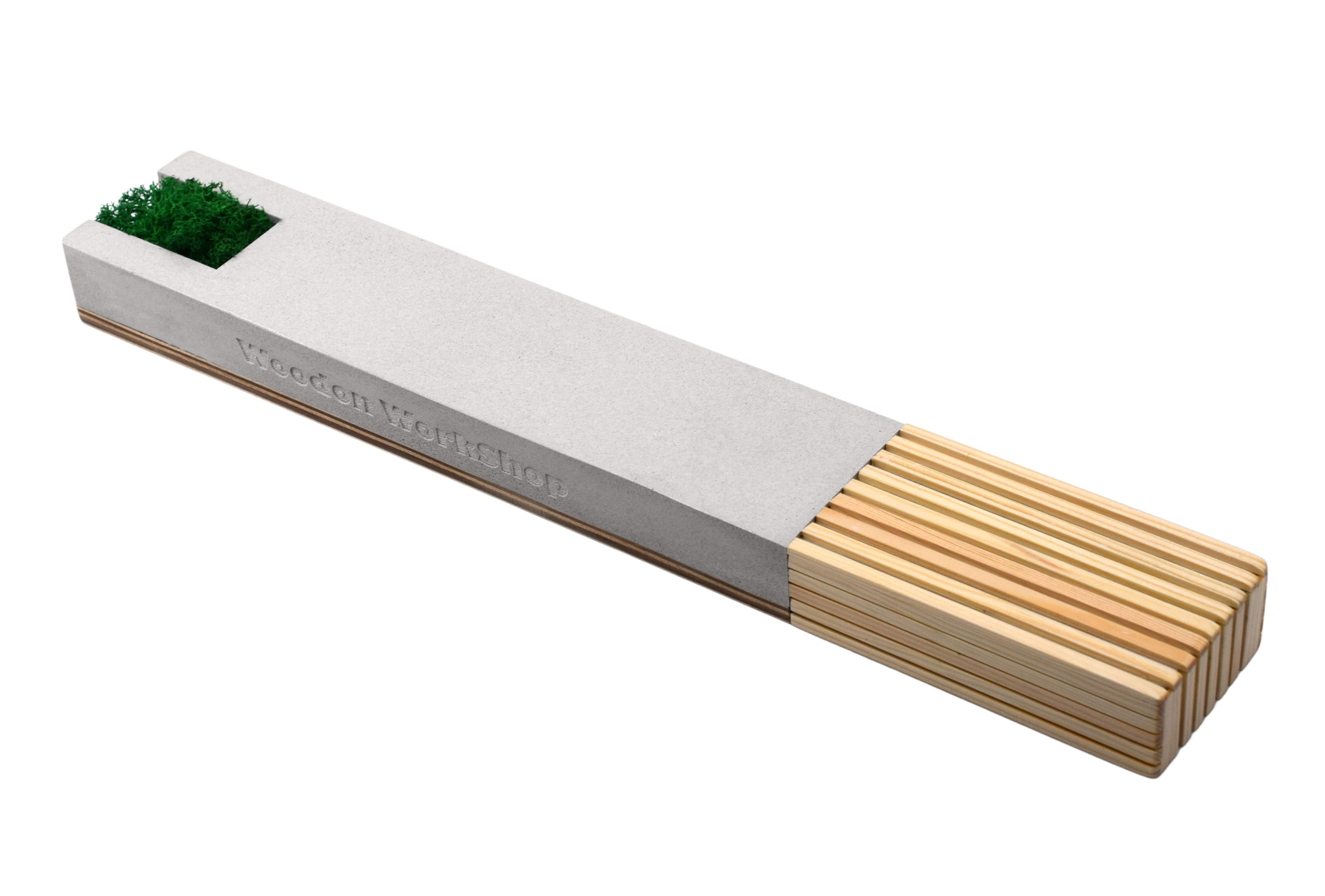 Teak Tuning Wooden Fingerboard " Wood & Crete Bench", 16.5 Inches - Co ...