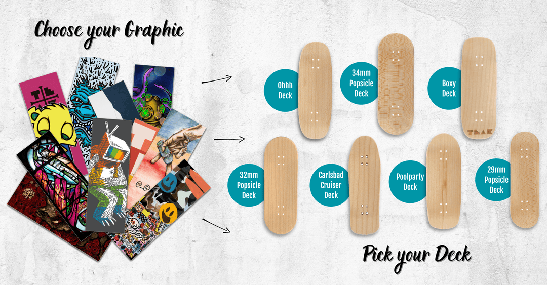 Heat Transfer Graphic Decks – Teak Tuning Pro Fingerboards
