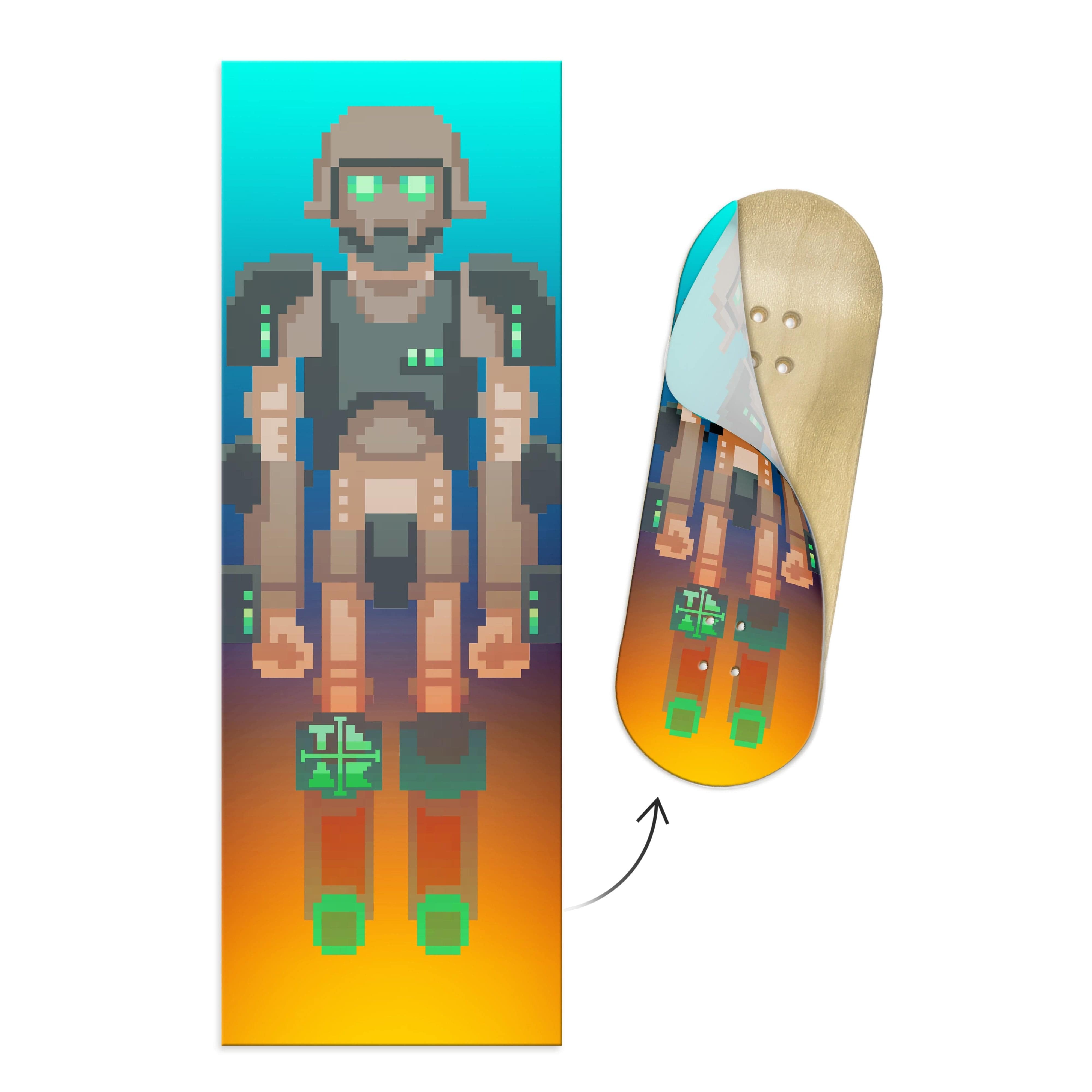 "Teaktron" Artist Collaboration Deck Graphic Wrap - 35mm x 110mm – Teak ...