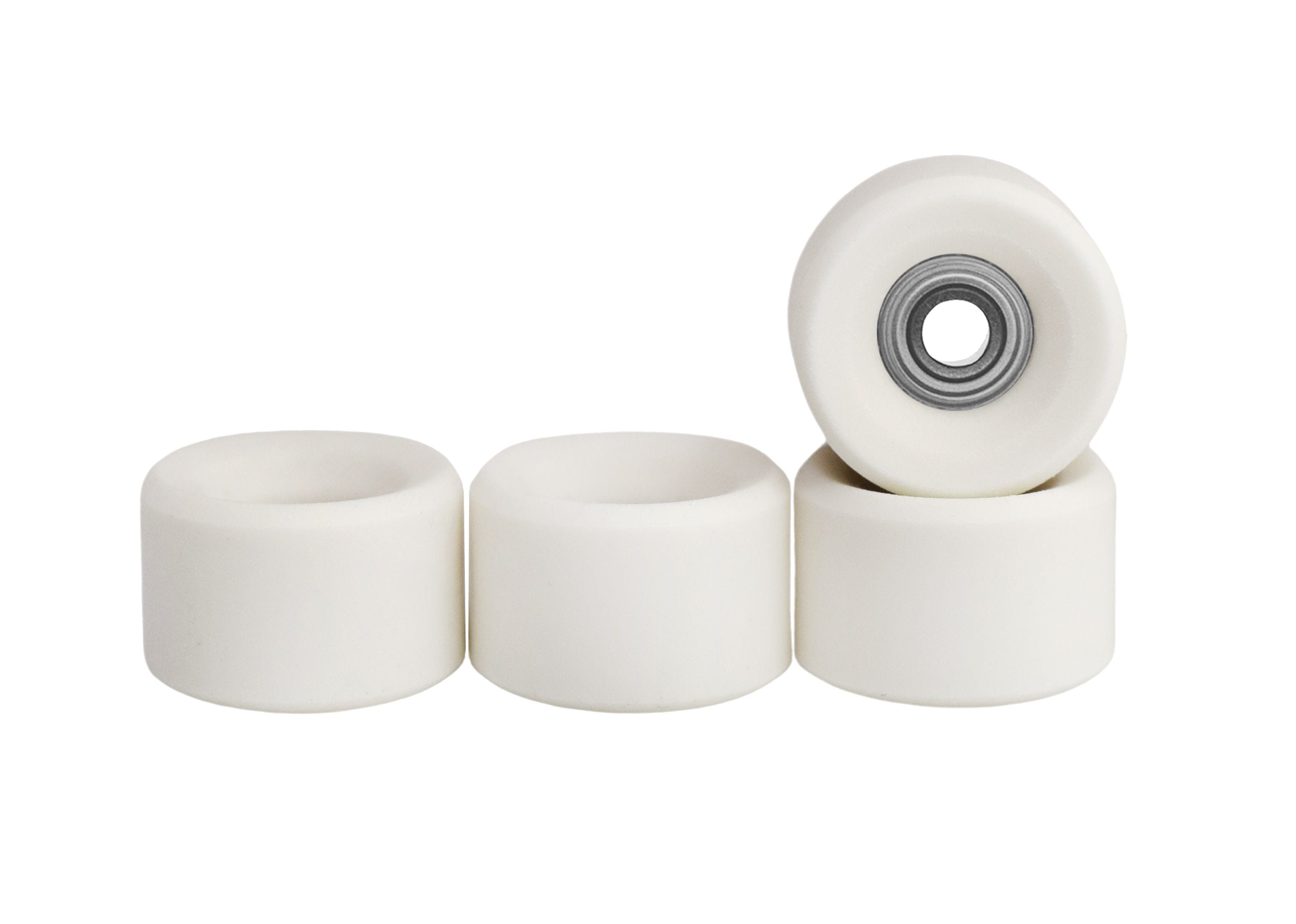 Slim Bowl Fingerboard Wheels - 61D Urethane, ABEC-9 Bearings - Cream C ...