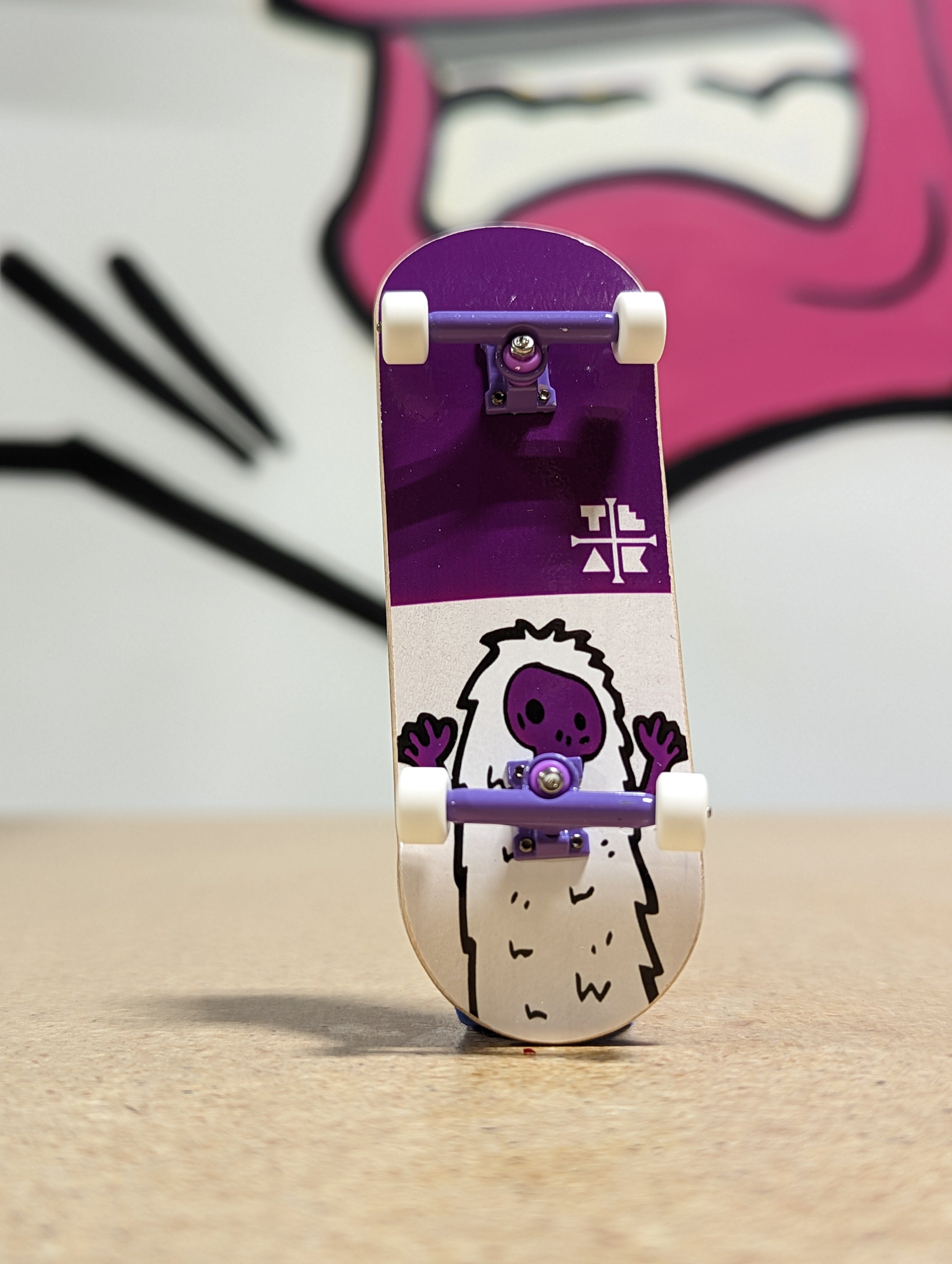 32mm Heat Transfer Graphic Complete + 71D Apex Wheels - "Purple Yeti ...