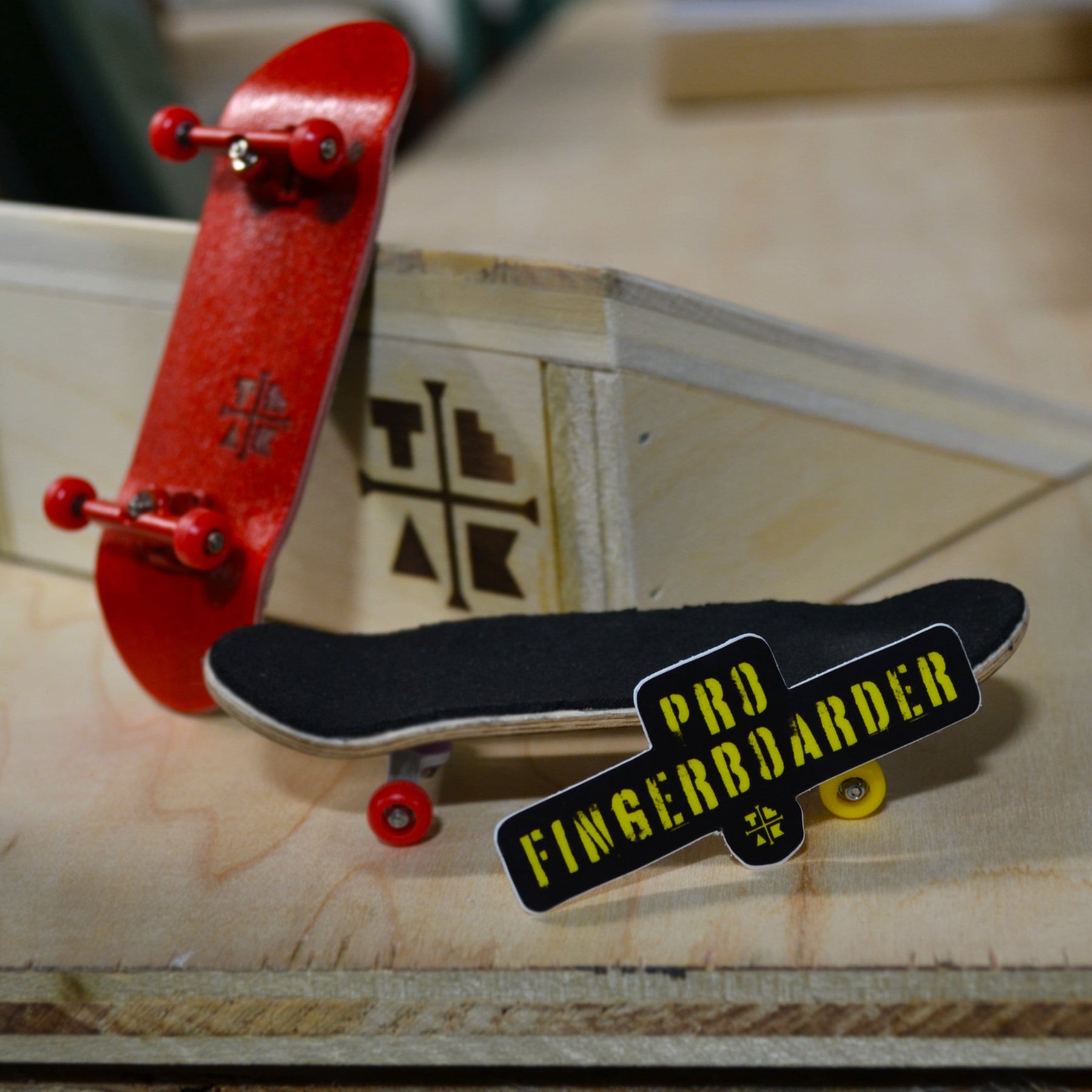 "Pro-Fingerboarder" Premium Vinyl Sticker - Die Cut 3" x 1" – Teak ...