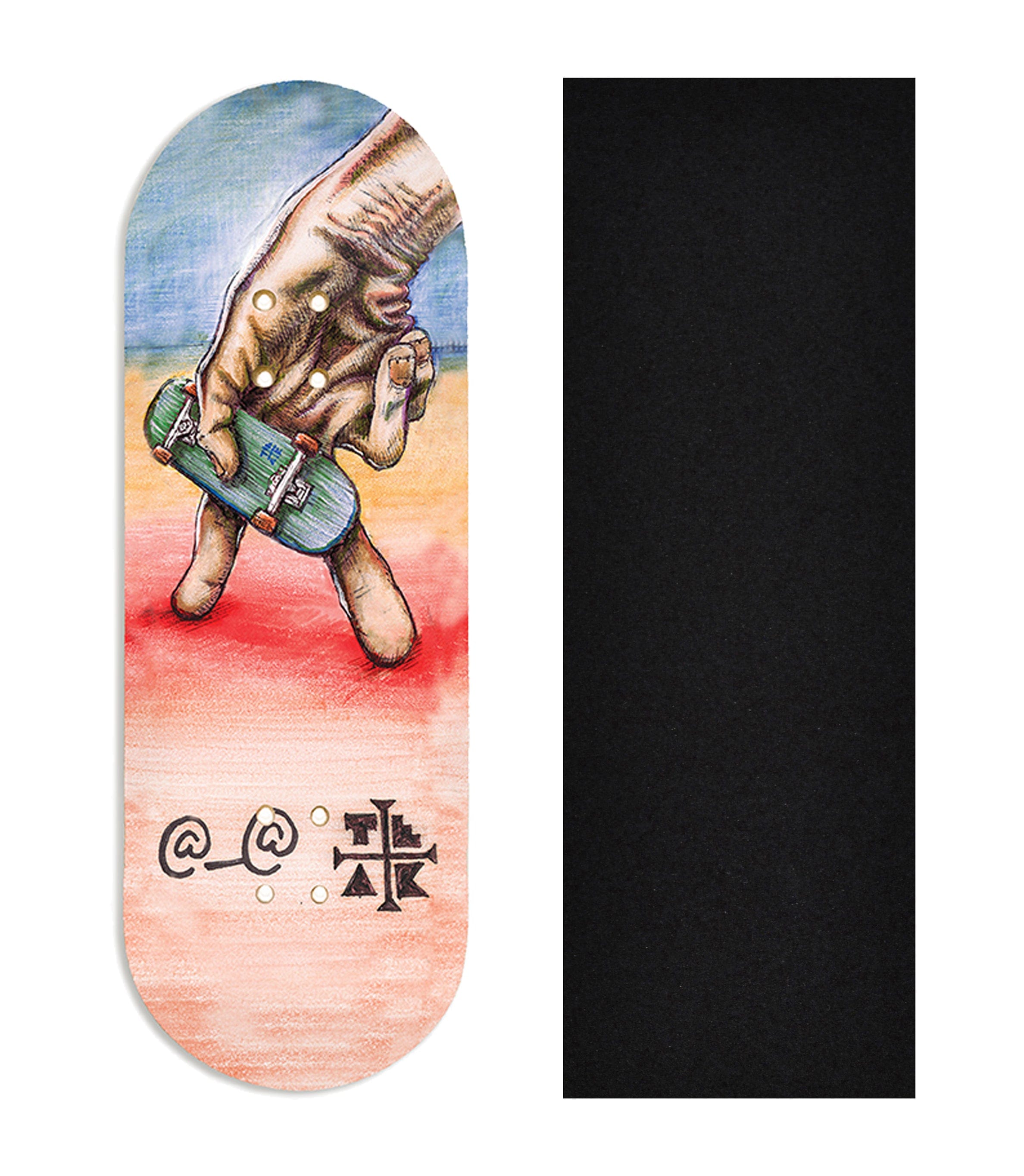 Heat Transfer Graphic Wooden Fingerboard Deck, @__@ - Entry#24 – Teak ...