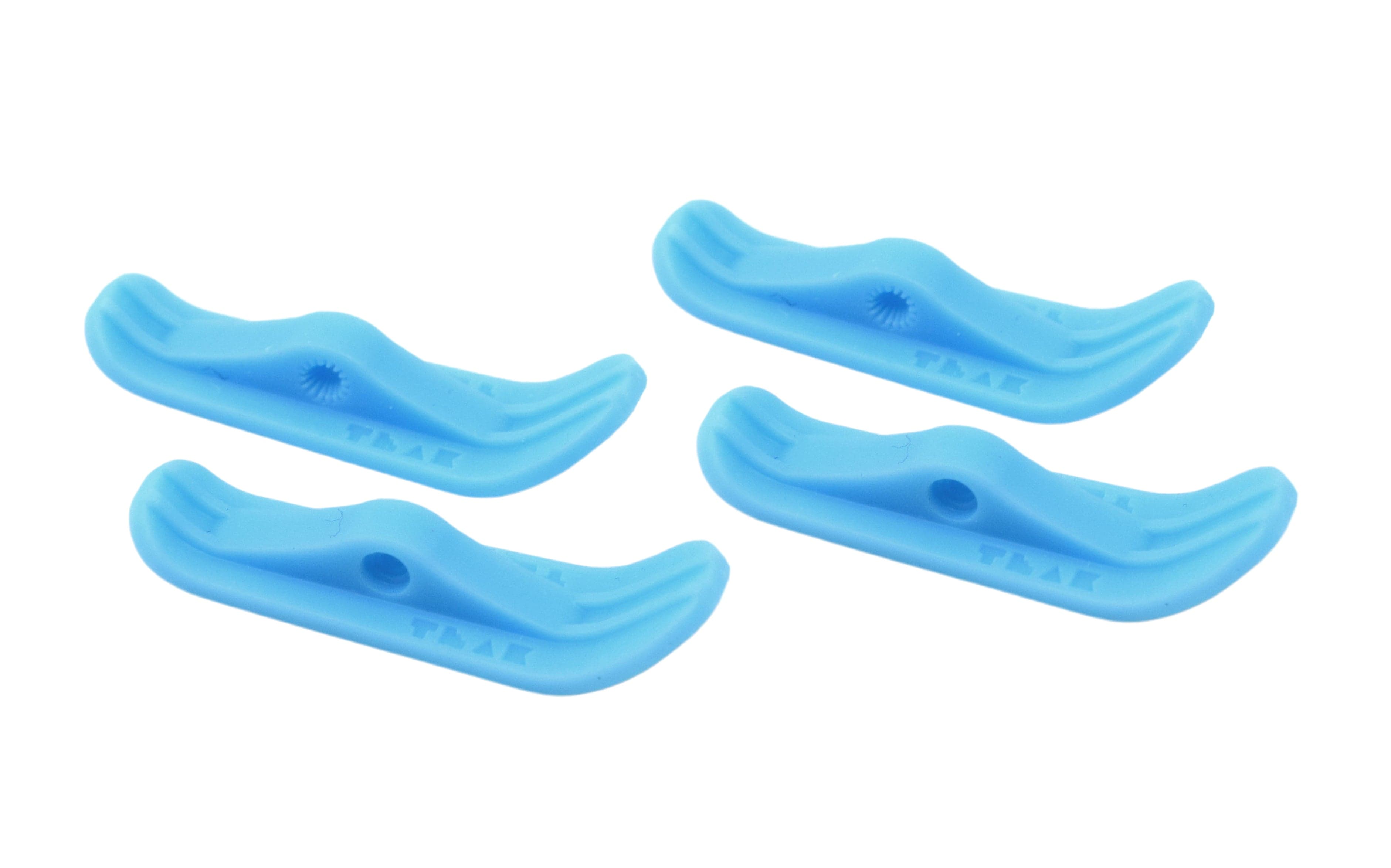 Finger Skis - 43 mm Long - Upgraded Resin Construction - Light Blue Co ...