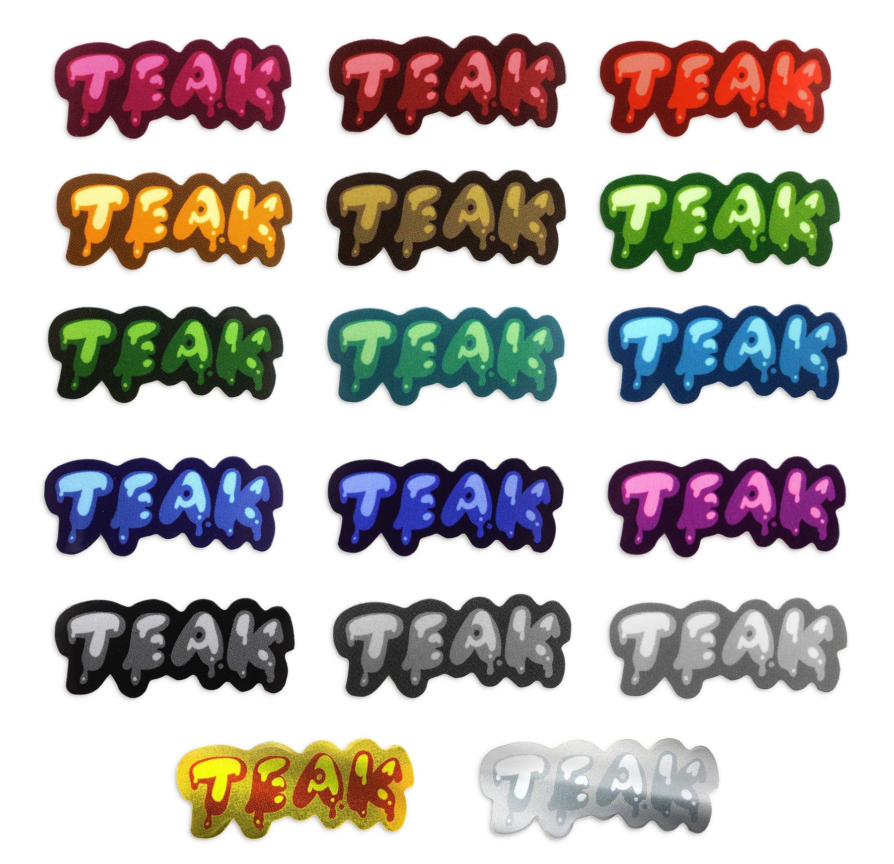 Teak Drip Sticker Pack 2022 Version (17 Colorways) – Teak Tuning Pro ...