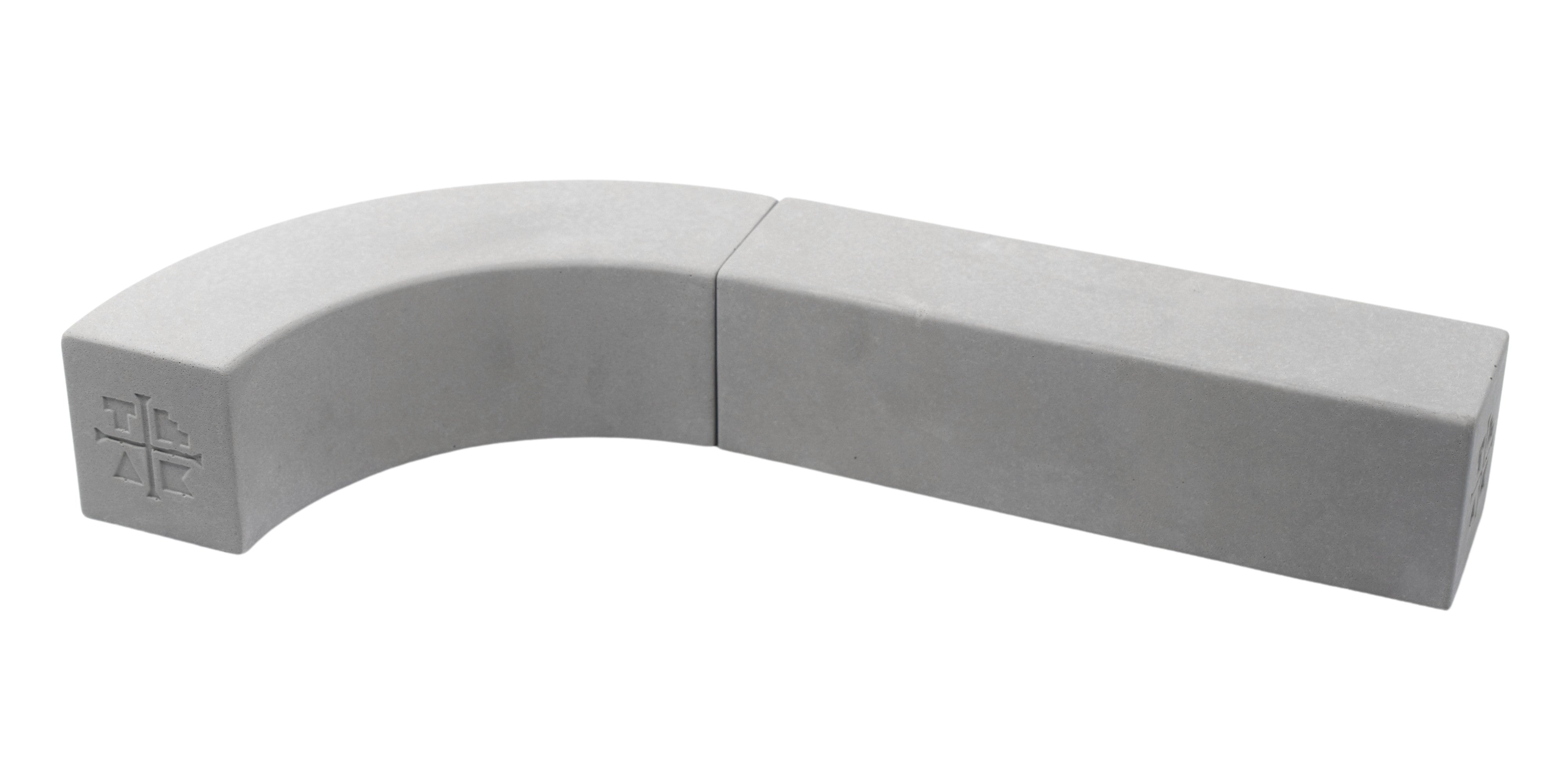Monument Series Concrete Quarter Arc + Straight "Banana Bread" Loaf Ob ...