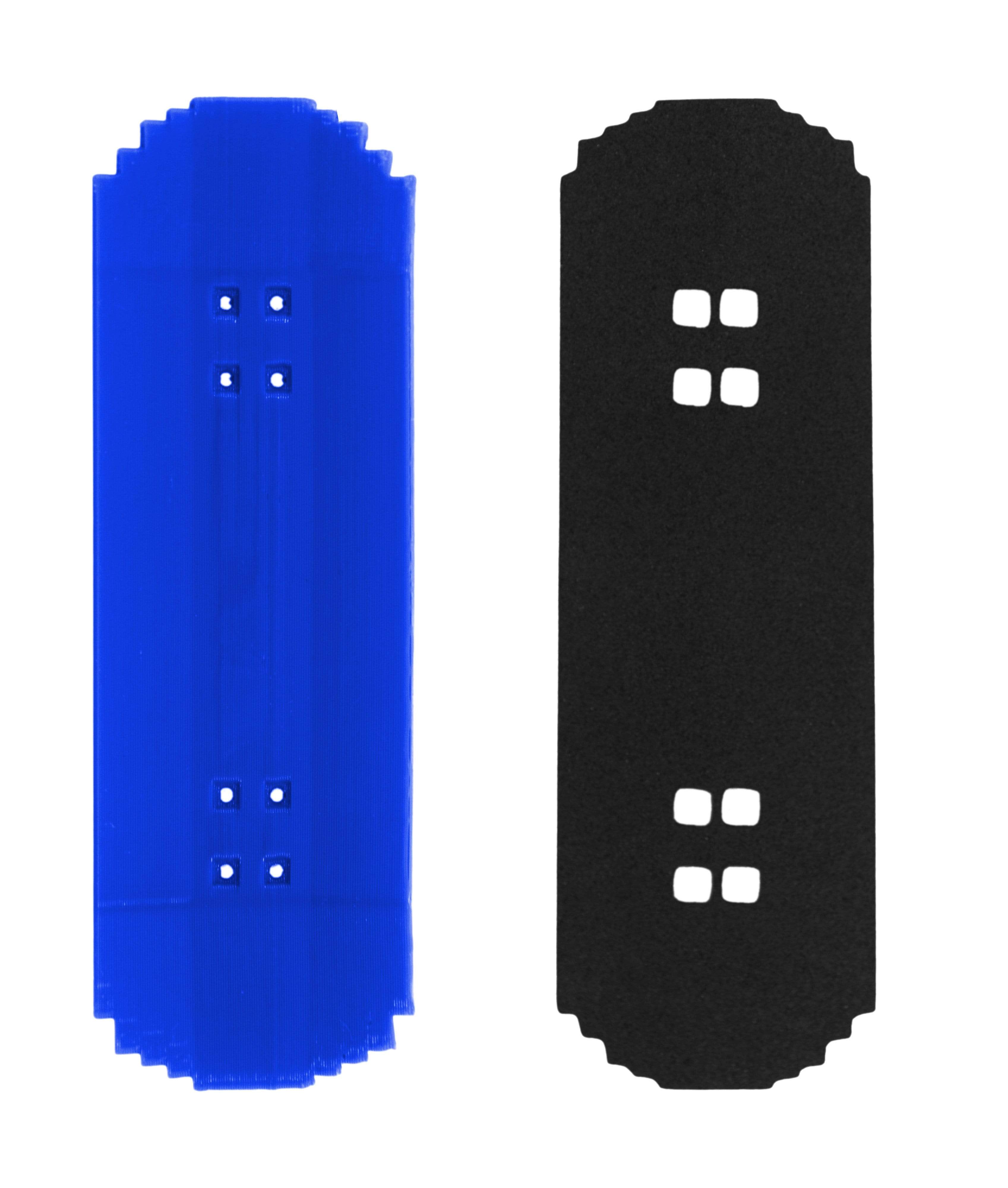 Fingerboard Pixelated Poly Deck, "8-Bit Blue" - 32mm x 100mm – Teak ...