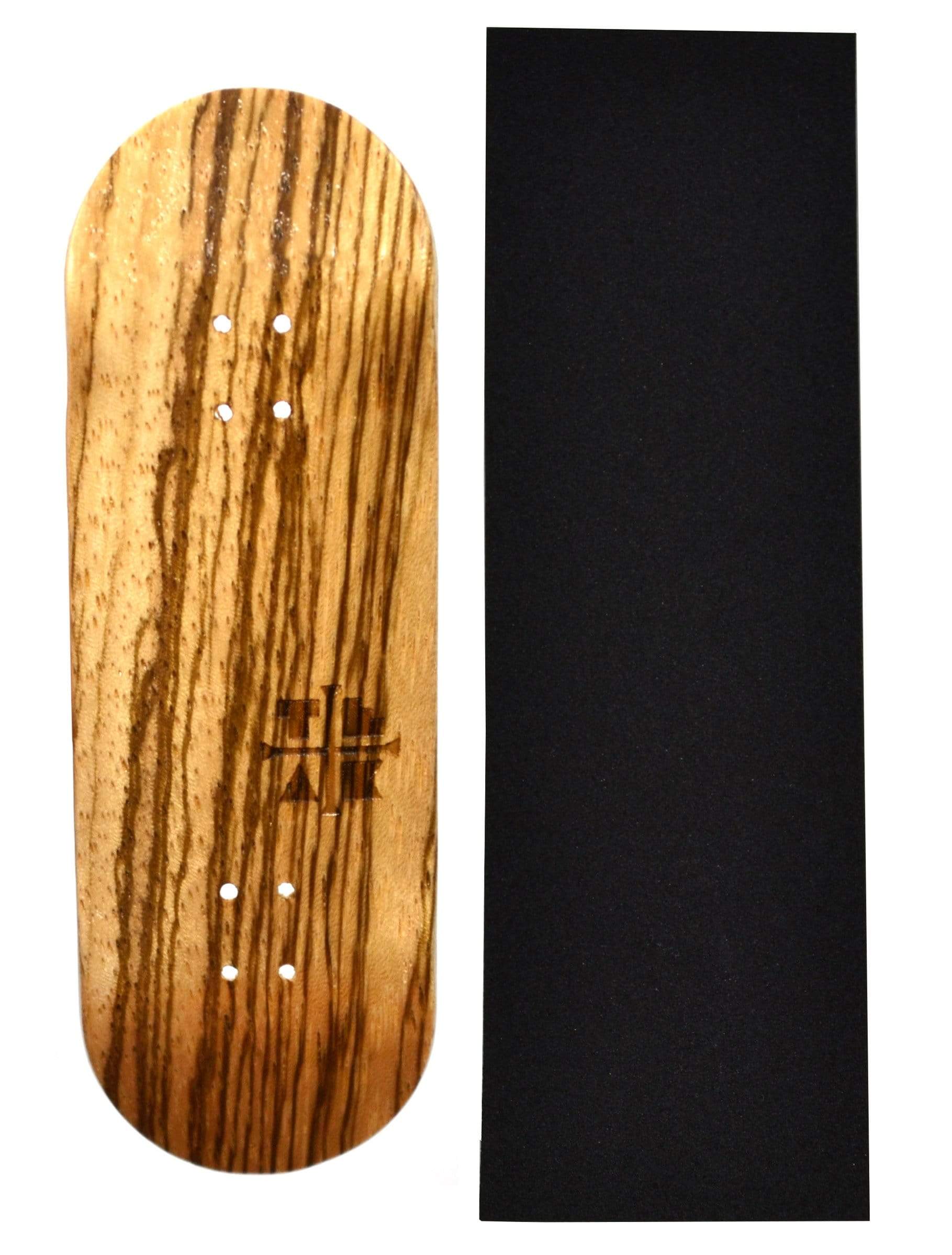 PROlific Wooden Fingerboard Deck, "Zebrawood" - 32mm x 97mm – Teak ...